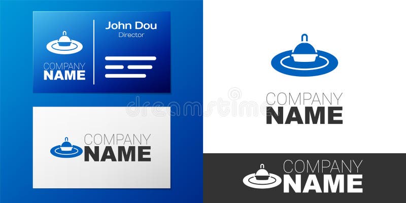 Logotype Fishing Float in Water Icon Isolated on White Background ...
