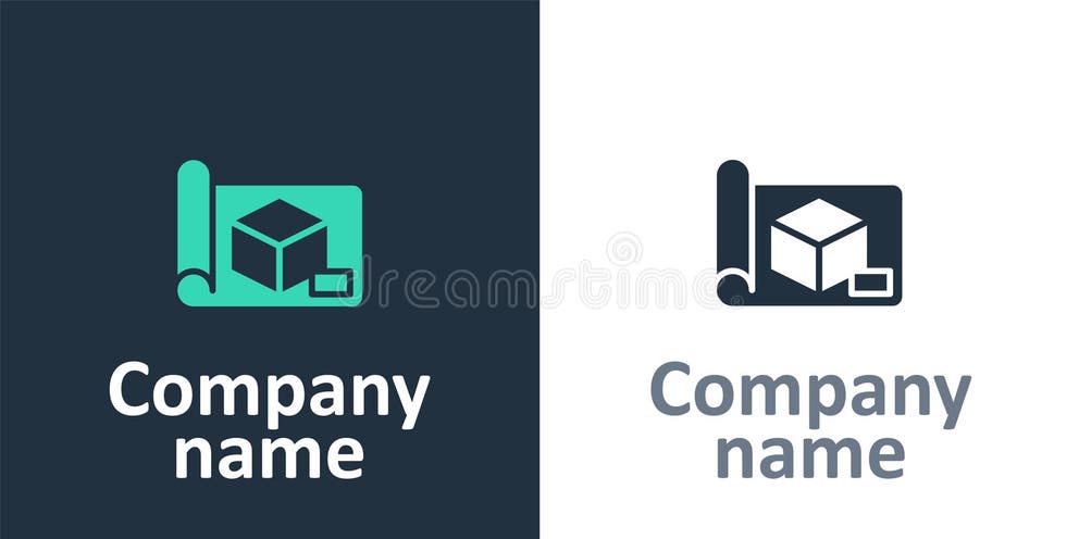 Logotype Graphing Paper for Engineering Icon Isolated on White ...