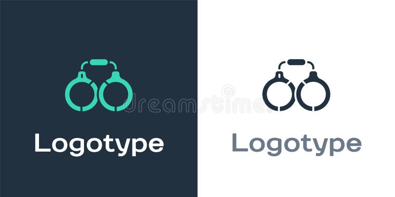 Handcuffs Logo Design Template. Police Handcuffs Icon Stock Vector ...