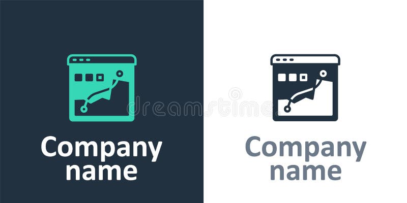 Logotype Histogram Graph Photography Icon Isolated on White Background ...