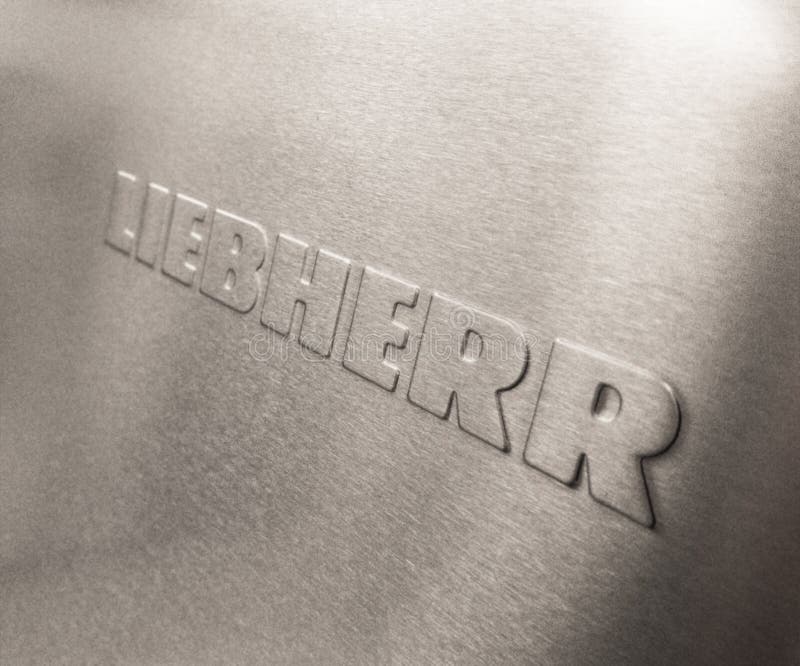 Liebherr Logo On A Black Crane Editorial Photo - Image of logo, machine ...