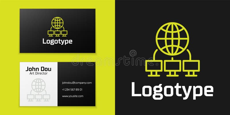 Laptop and Internet Connection Stock Illustration - Illustration of ...