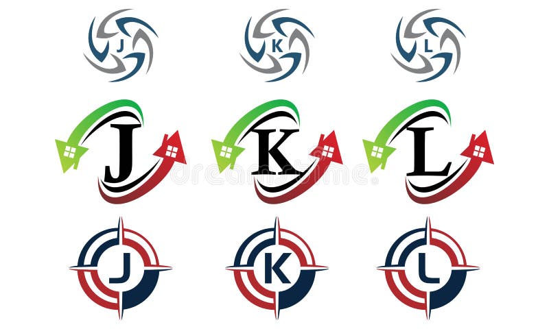 Logotype Modern Template Set Stock Vector - Illustration of continuity ...