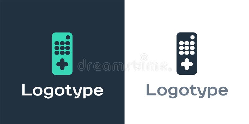 Logotype Car Key with Remote Icon Isolated on White Background. Car Key ...