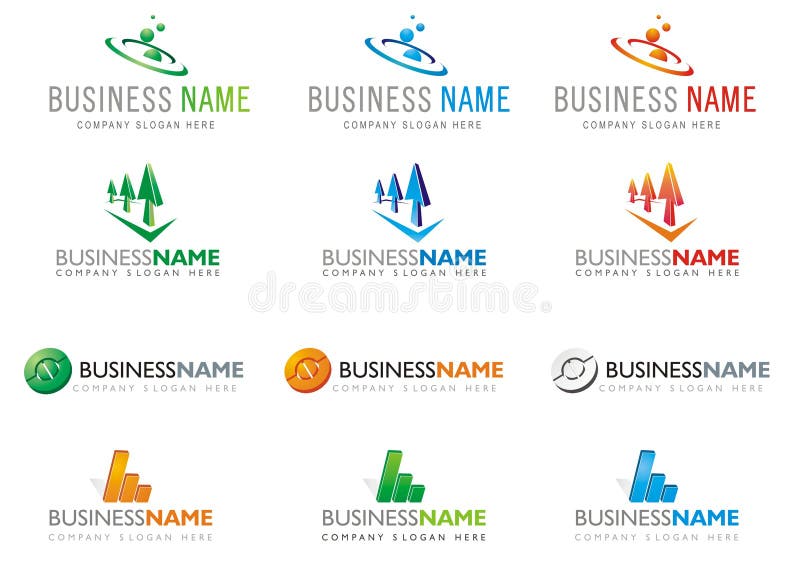 Logotype set 1 stock vector. Illustration of identity - 14424451