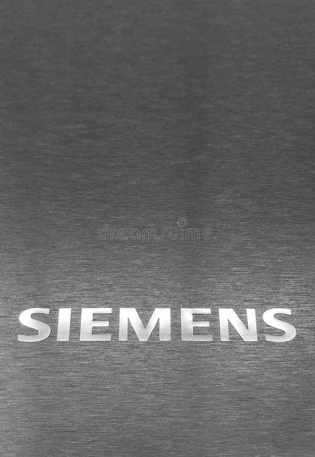 Logotype of the Siemens editorial photo. Image of metallc - 171890886