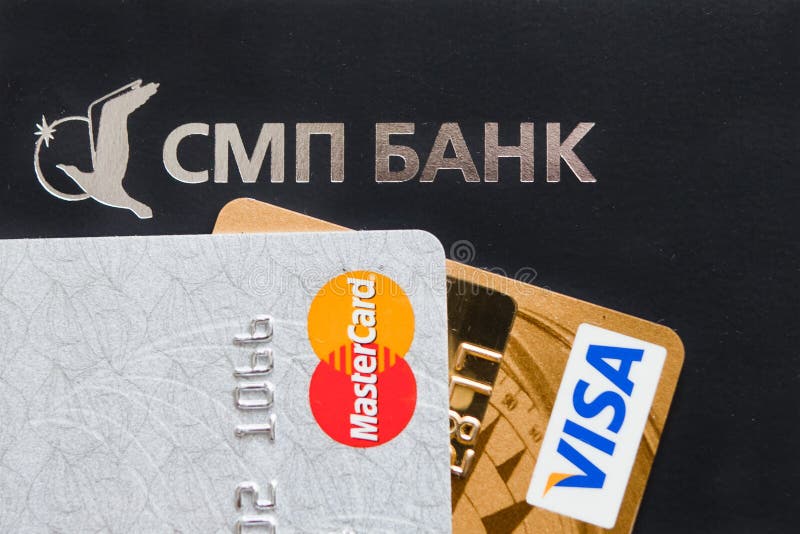 VISA and Mastercard Credit Card Editorial Stock Image - Image of visa ...