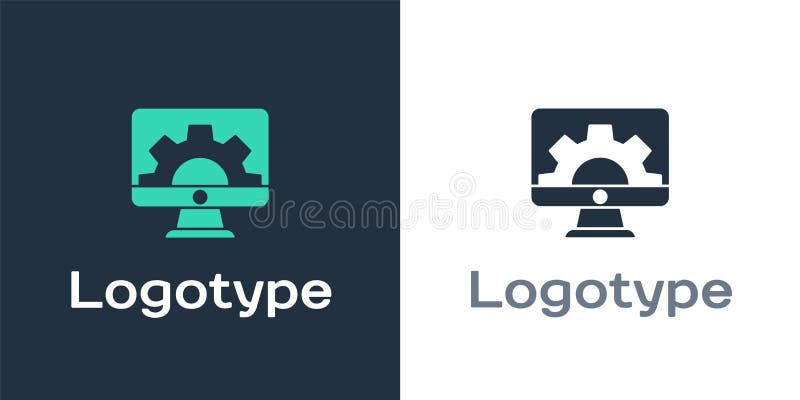 Logotype Software, Web Development, Programming Concept Icon Isolated ...