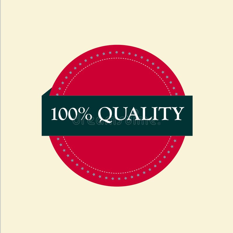 Red Logotype Quality for Sweets Stock Illustration - Illustration of ...