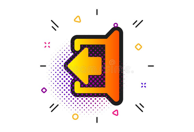 Logout Arrow Icon. Sign Out. Vector Stock Vector - Illustration of icon ...