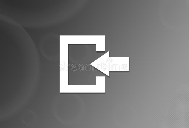 Logout icon stock illustration. Illustration of icon - 262112395