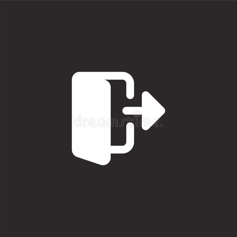 Logout Icon. Filled Logout Icon for Website Design and Mobile, App ...