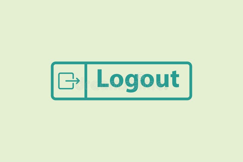 Logout Icon Vector with Simple Design Stock Vector - Illustration of sign, interface: 244212232