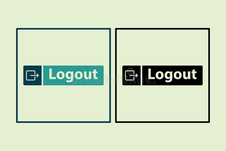 Logout Icon. Icon Related To UI Elements. Suitable for Web Site, App ...