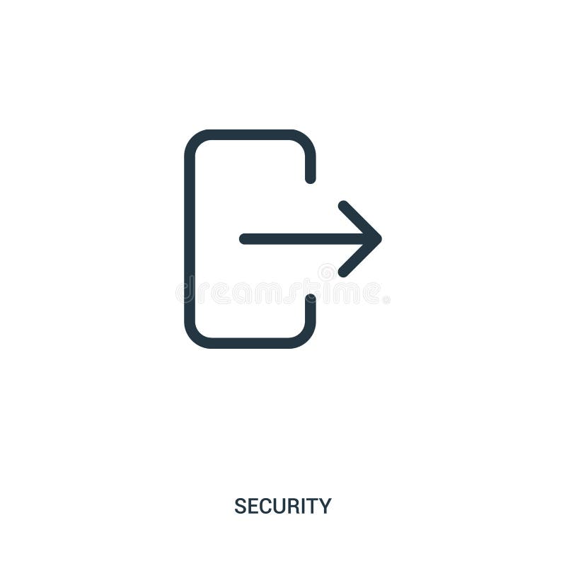 Logout Icon Vector from Security Collection. Thin Line Logout Outline ... Logout Icon Vector from Security Collection. Thin Line Logout Outline ...