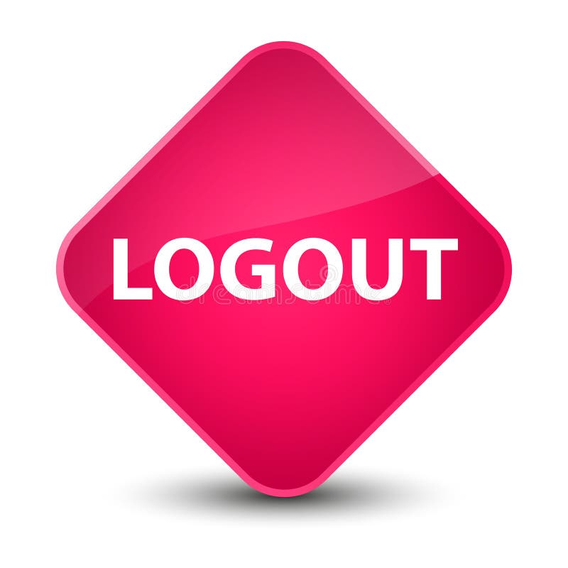Logout Elegant Pink Diamond Button Stock Illustration - Illustration of ...