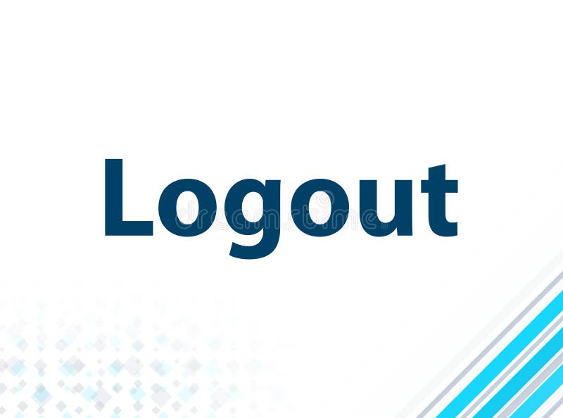 Logout Abstract Flat Background Design Illustration Stock Illustration ...