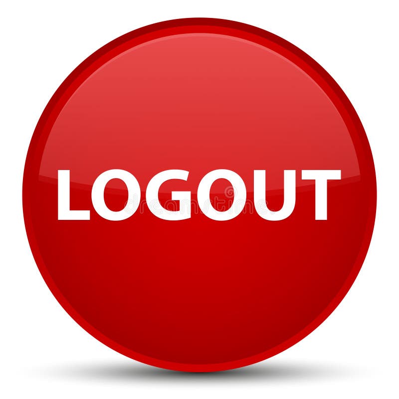 Logout Special Yellow Round Button Stock Illustration - Illustration of ...