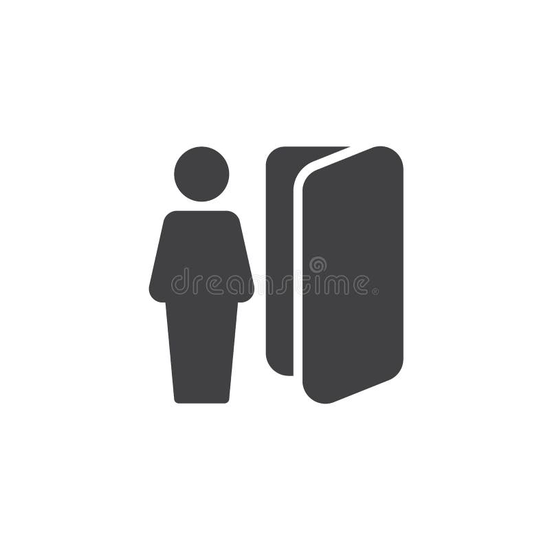Logout user vector icon stock vector. Illustration of symbol - 131360002