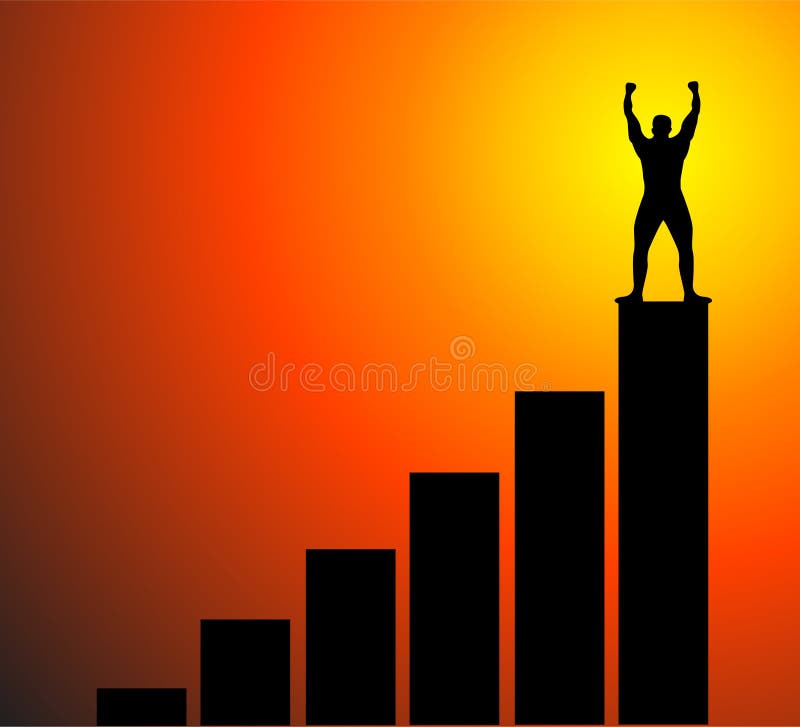 Logro stock de ilustración. Ilustración de tapa, negocios - 85733245