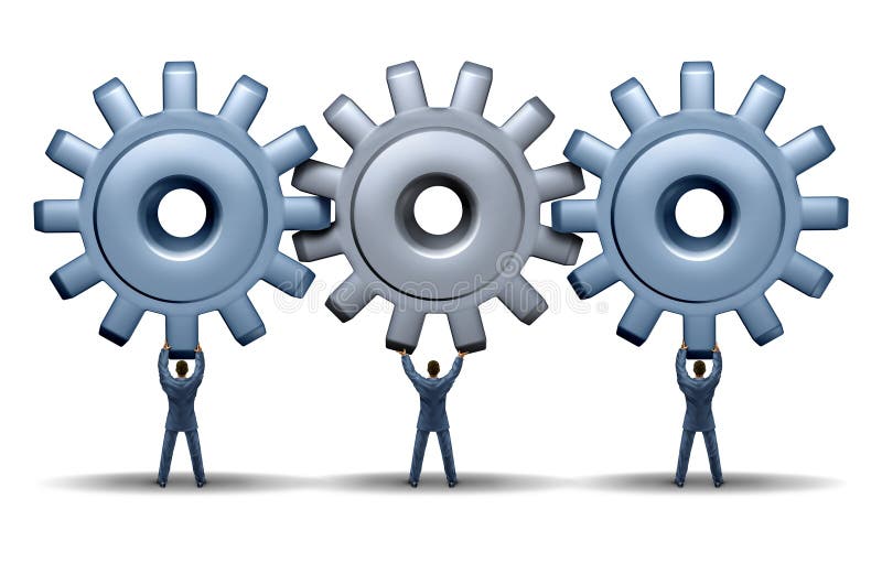 Logro Del Trabajo En Equipo Stock de ilustración - Ilustración de ...