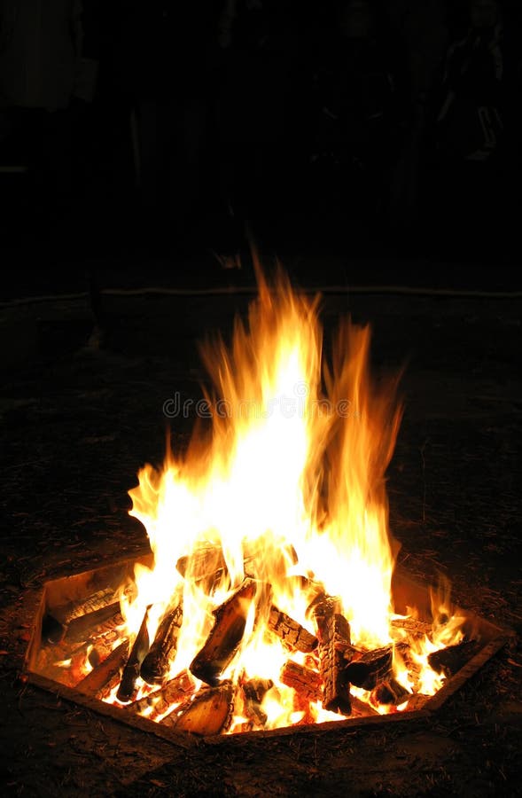 Campfire logs stock image. Image of tinder, split, heat - 20922855