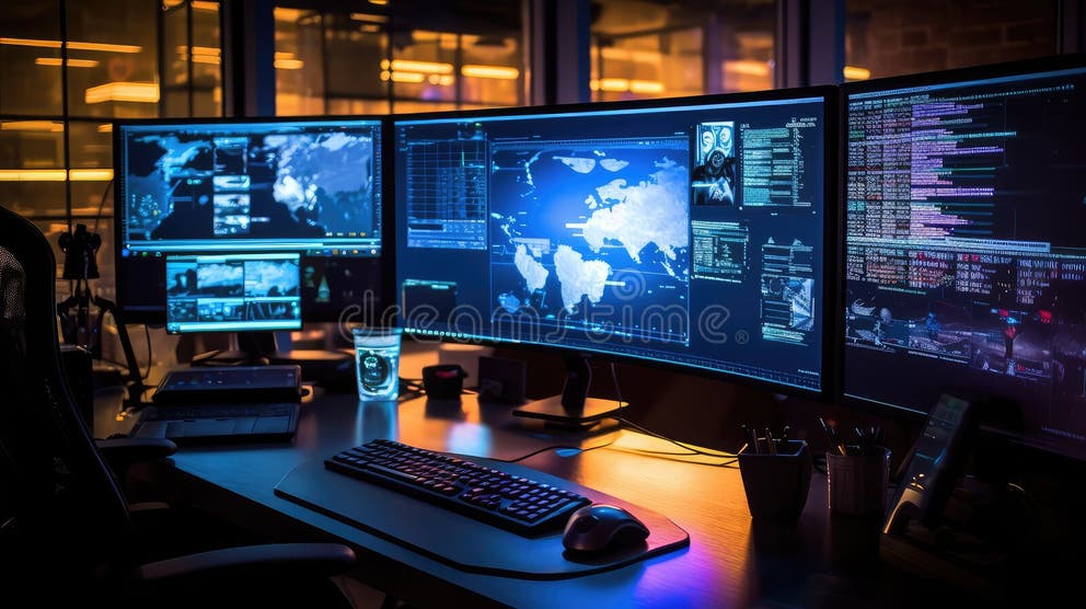 Logs data on screen stock illustration. Illustration of programmer ...