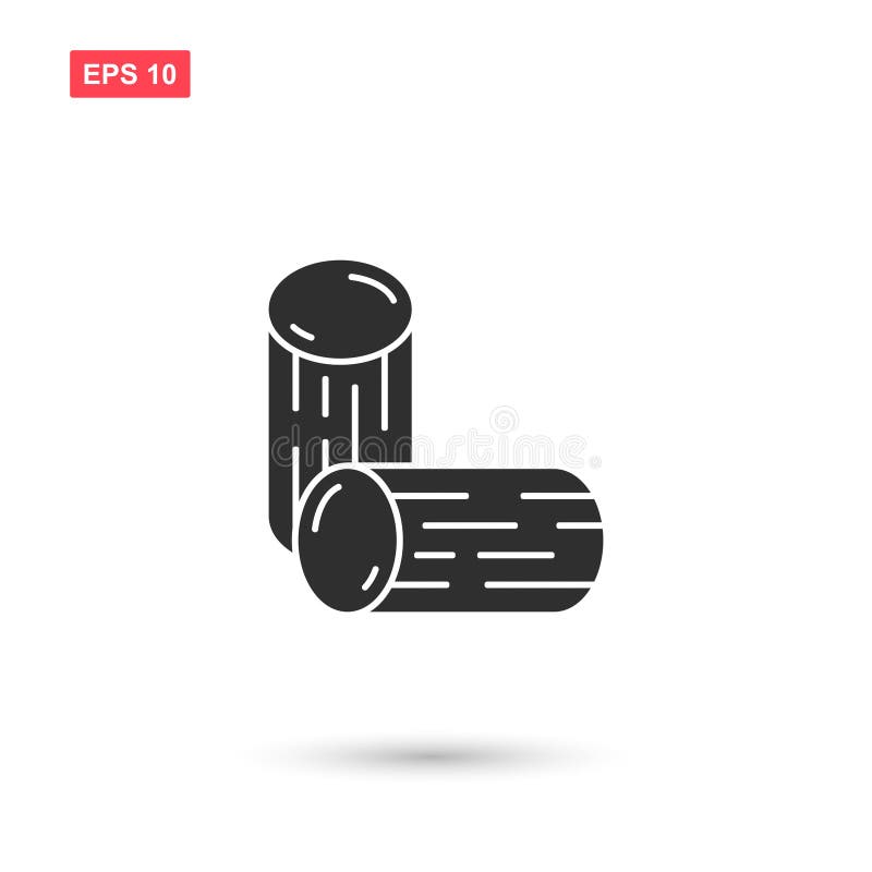 Logs Icon Vector Design Isolated 3 Stock Vector - Illustration of ...
