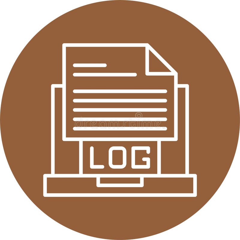 Logs Vector Icon Design Symbol Stock Illustration - Illustration of ...