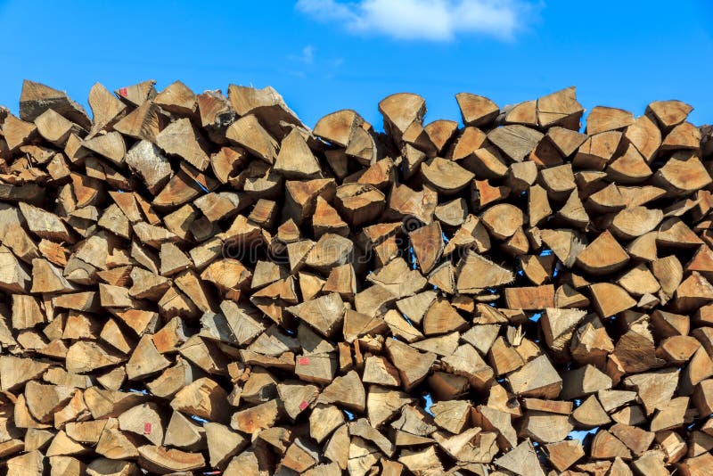 Logs of Wood Piled Together in Lumber-mill Stock Photo - Image of ...