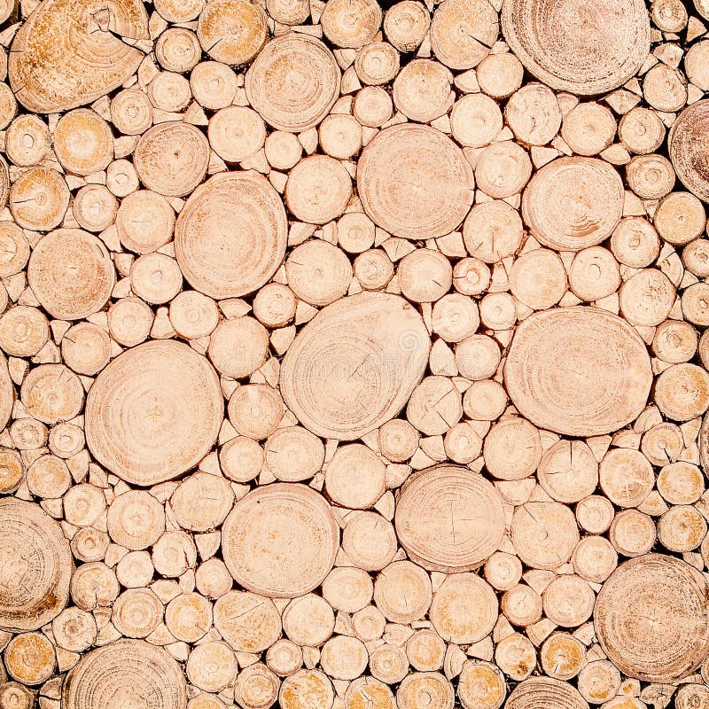 A Logs Wood Stacked Cut Section Decoration for Background Stock Photo ...