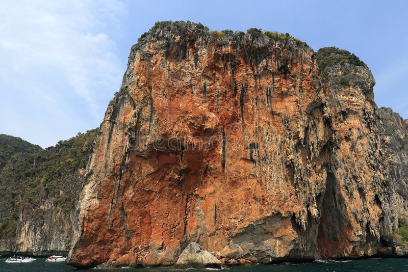 Loh Samah Bay, Island Phi Phi Leh, Thailand Stock Photo - Image of ...