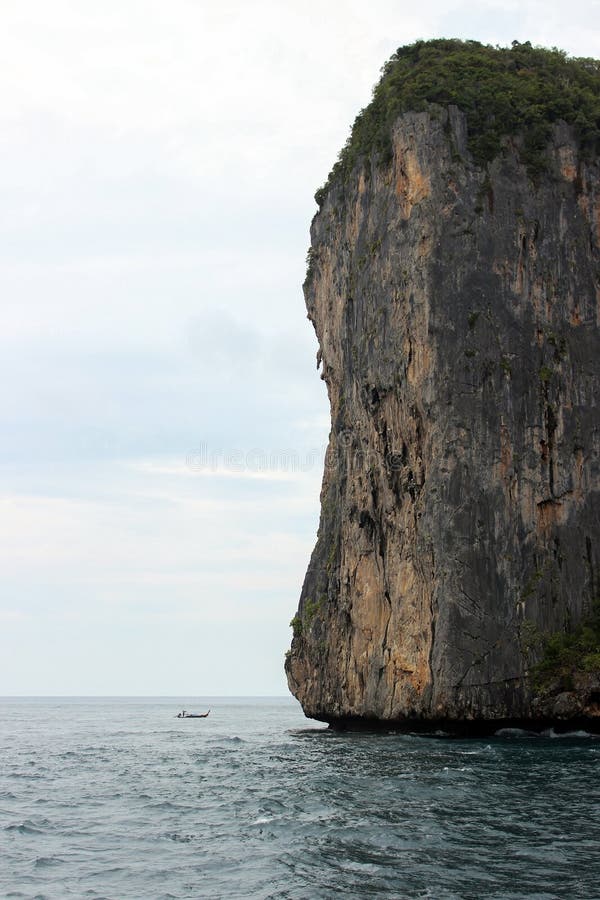 Loh Samah Bay at Phi-phi Island, Krabi Thailand. Stock Image - Image of ...