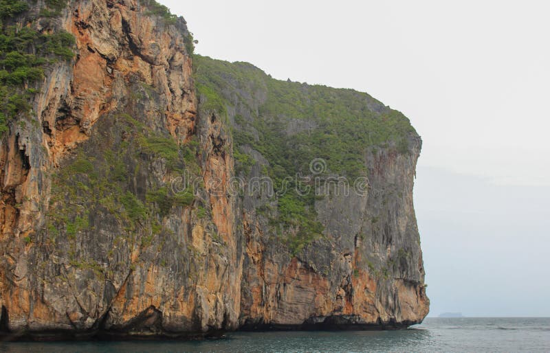 Loh Samah Bay at Phiphi Island, Krabi Thailand. Stock Photo - Image of ...