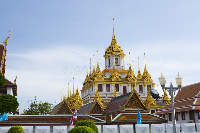 Loha Prasat at Wat Ratchanadda Stock Image - Image of city, buddhist ...