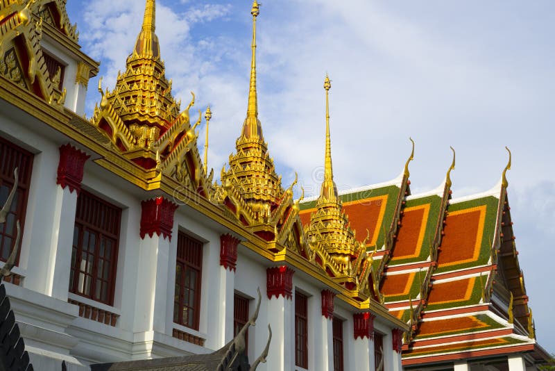 Loha Prasat at Wat Ratchanadda Stock Image - Image of architecture ...