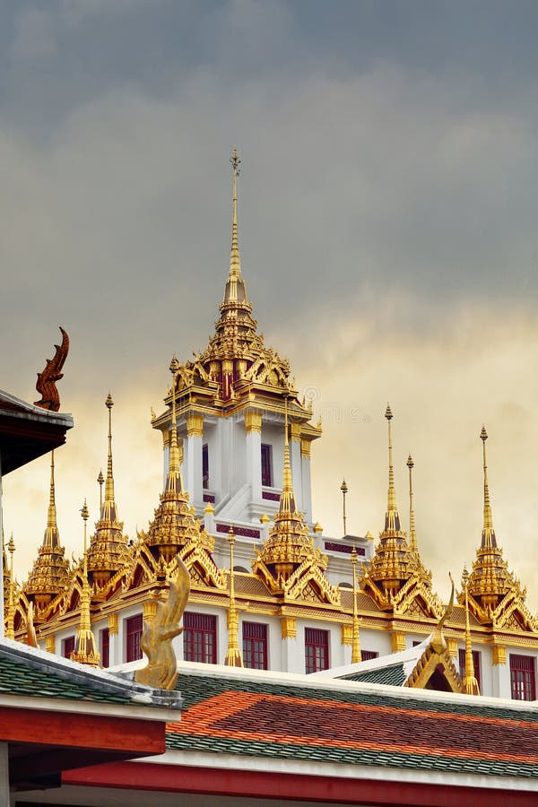 Loha Prasat at Wat Ratchanadda Temple,this is the Beauty of Arch Stock ...