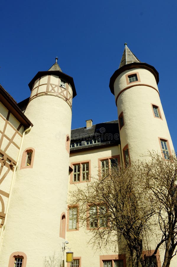 Lohr a. Main (Germany) - Castle of Spessart Stock Photo - Image of ...