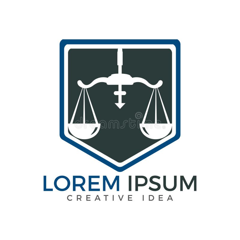 Loi Et Mandataire Logo Design Illustration de Vecteur - Illustration du ...