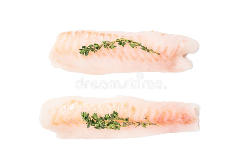 Loin Cod Fish Fillets, Ready for Cooking Raw Boneless Whitefish Meat ...