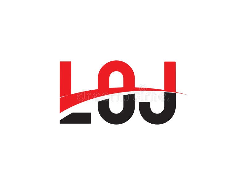 LOJ Letter Initial Logo Design Stock Vector - Illustration of concept ...