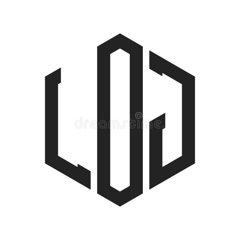 LOJ Logo Design. Initial Letter LOJ Monogram Logo Using Hexagon Shape ...