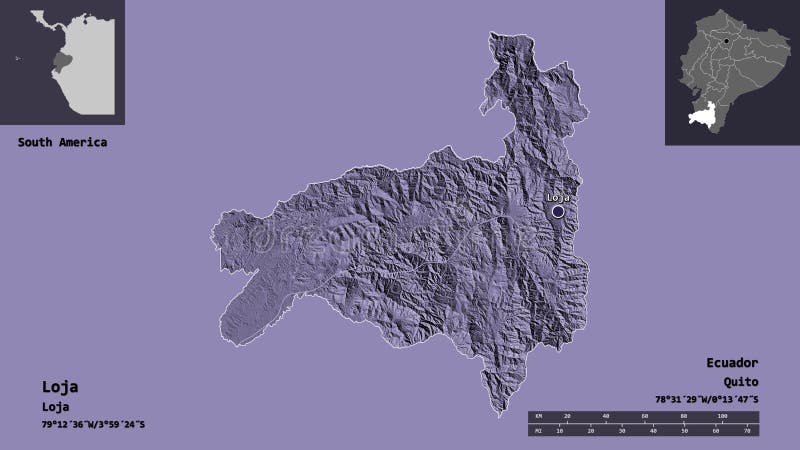 Loja, Province of Ecuador,. Previews. Administrative Stock Illustration ...