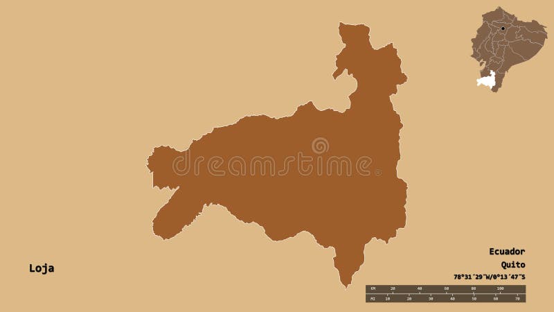 Loja, Province of Ecuador, Zoomed. Pattern Stock Illustration ...