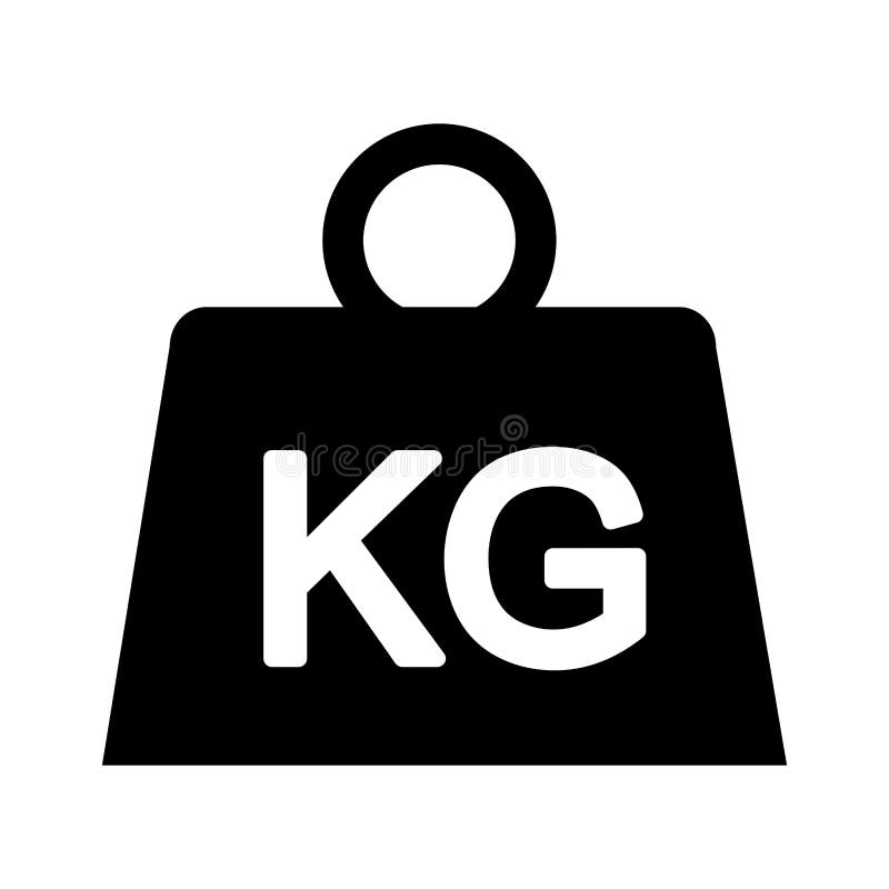 Gewicht Kg Kilogramm Vektor Symbol Set Flach Design Symbol Sammlung in ...