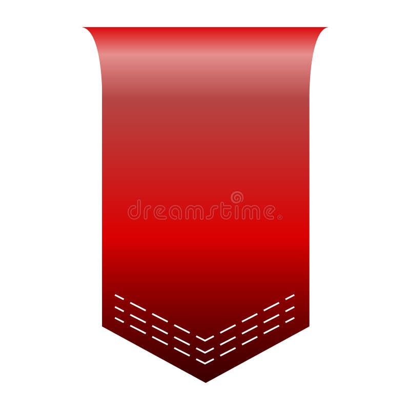 Lokalisierte leere Fahne vektor abbildung. Illustration von schild ...