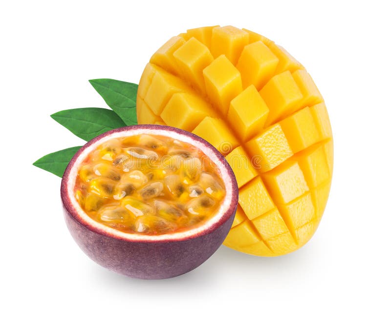 Lokalisierte Mango Und Maracuja Stockfoto - Bild von auslegung, segment ... Lokalisierte Mango Und Maracuja Stockfoto - Bild von auslegung, segment ...