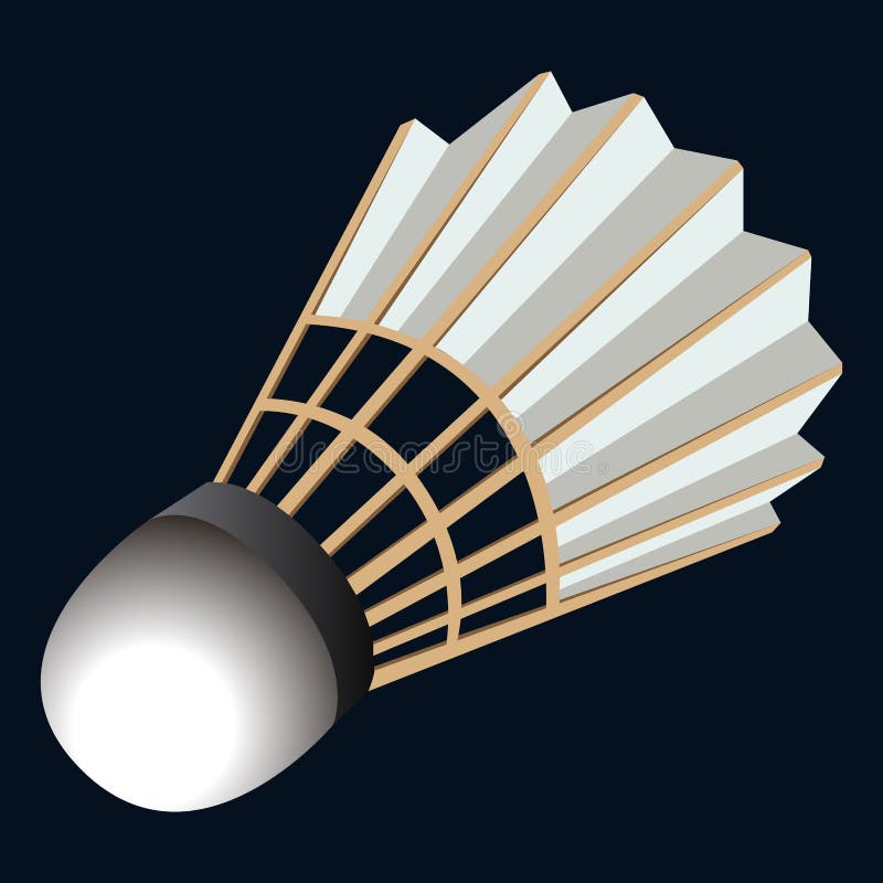 Lokalisierter Badmintonfederball Stock Abbildung - Illustration von ...