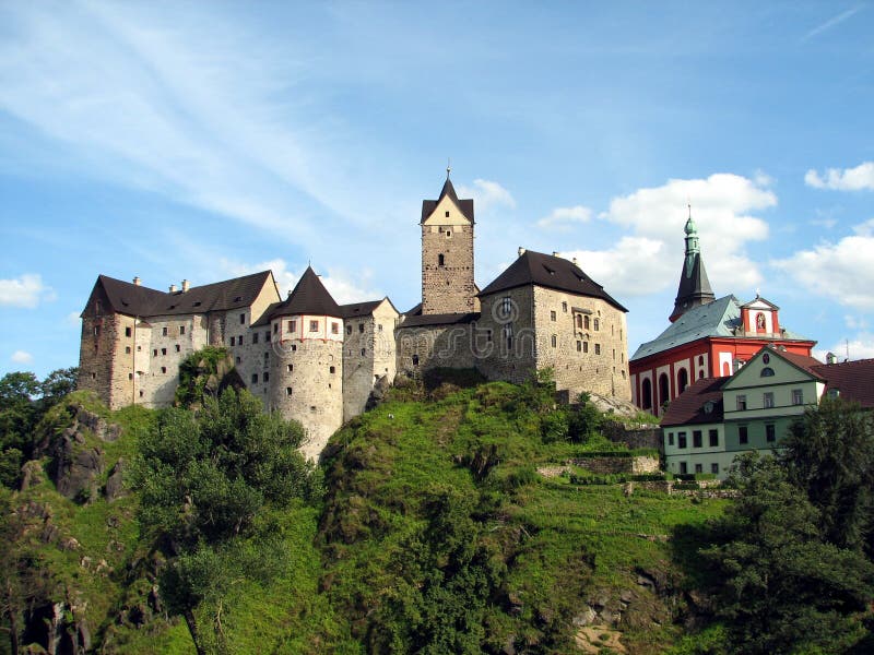 Loket Castle stock image. Image of building, republic - 12972307