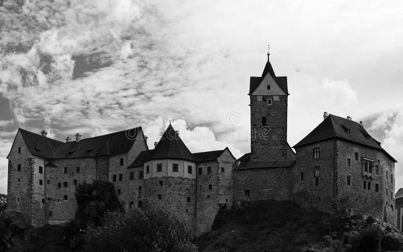 Loket castle stock photo. Image of west, clouds, panorama - 20993830